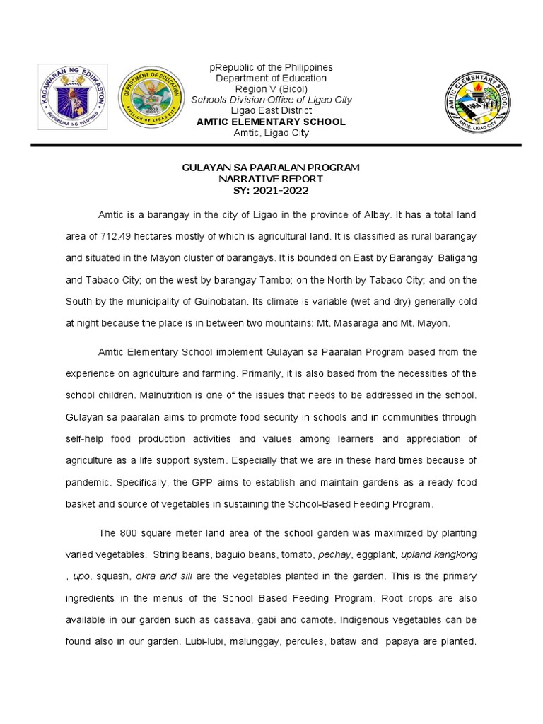 GPP Narative Report | PDF | Technology & Engineering