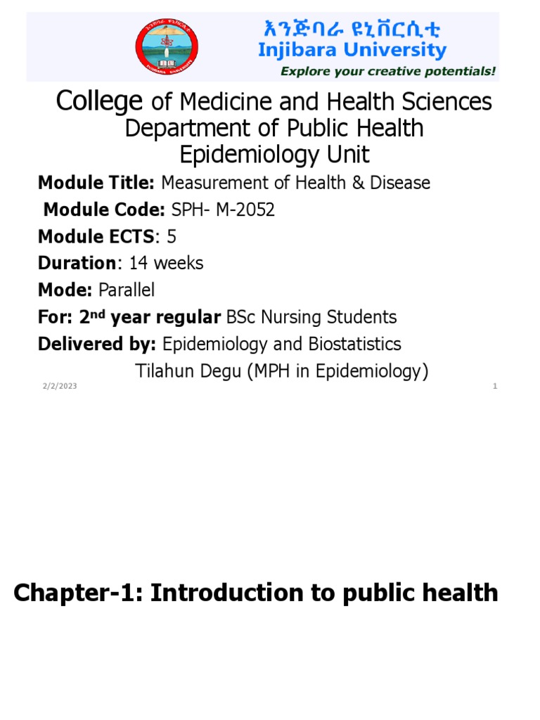 Epidemiology PPT For 2nd Year Nursing Students | PDF | Incidence ...