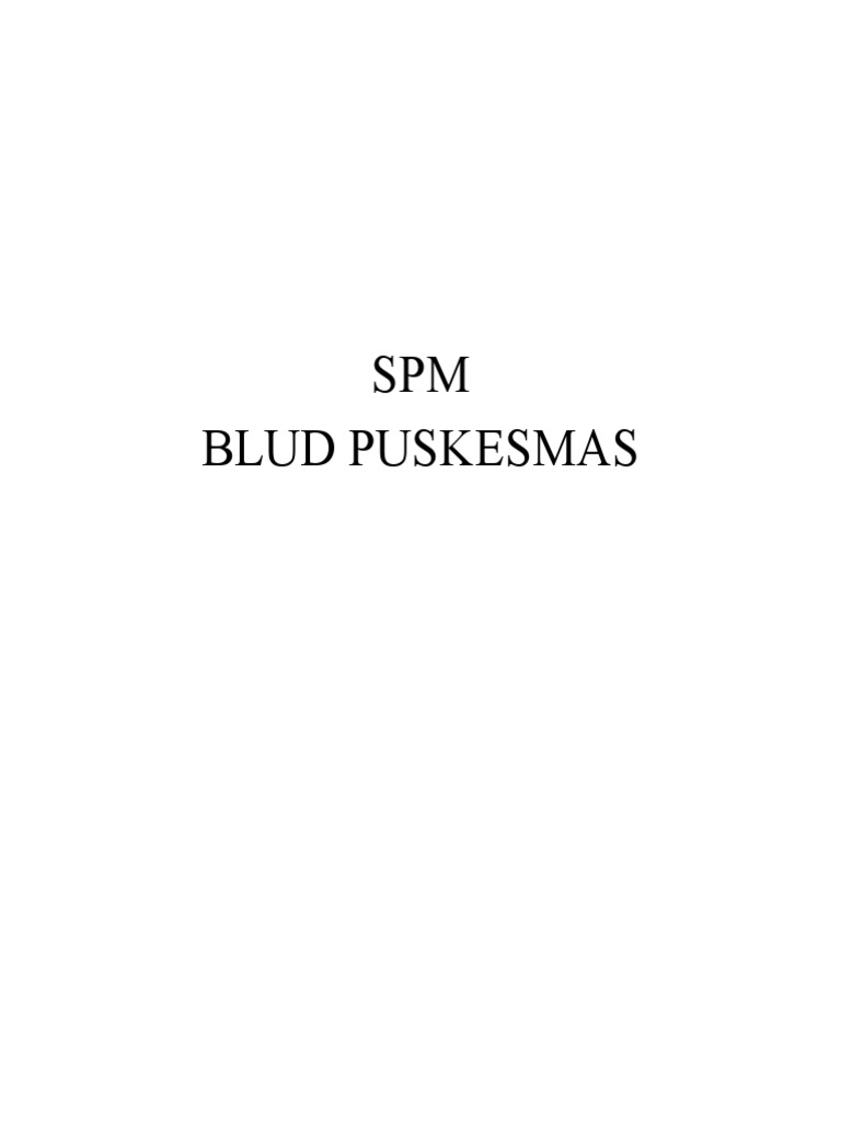 SPM Blud Puskesmas Kuripan | PDF