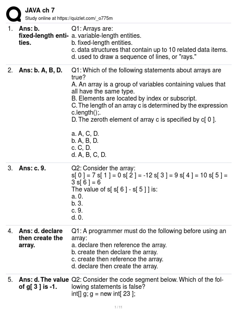 Java Chapter 7 Pdf C Programming Language Parameter Computer Programming 