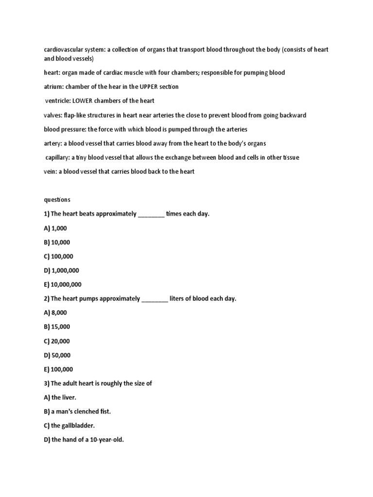 Understanding the Cardiovascular System | PDF