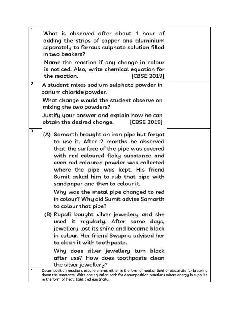 Test Paper Vagdevi Villas School | PDF