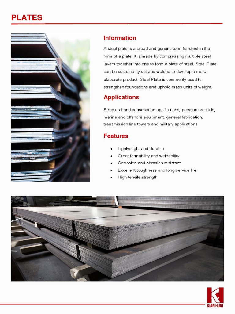 Kian Huat Metal Catalogue Plates | PDF | Steel | Physical Sciences
