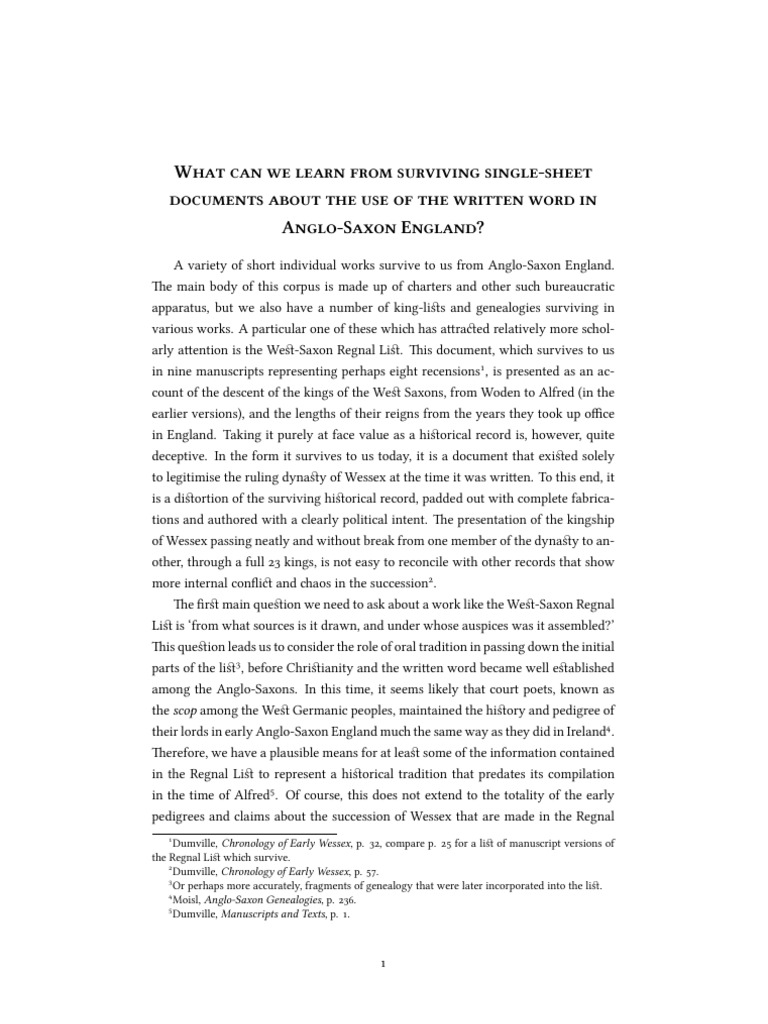 Regnal | Download Free PDF | Anglo Saxon England | Medieval England