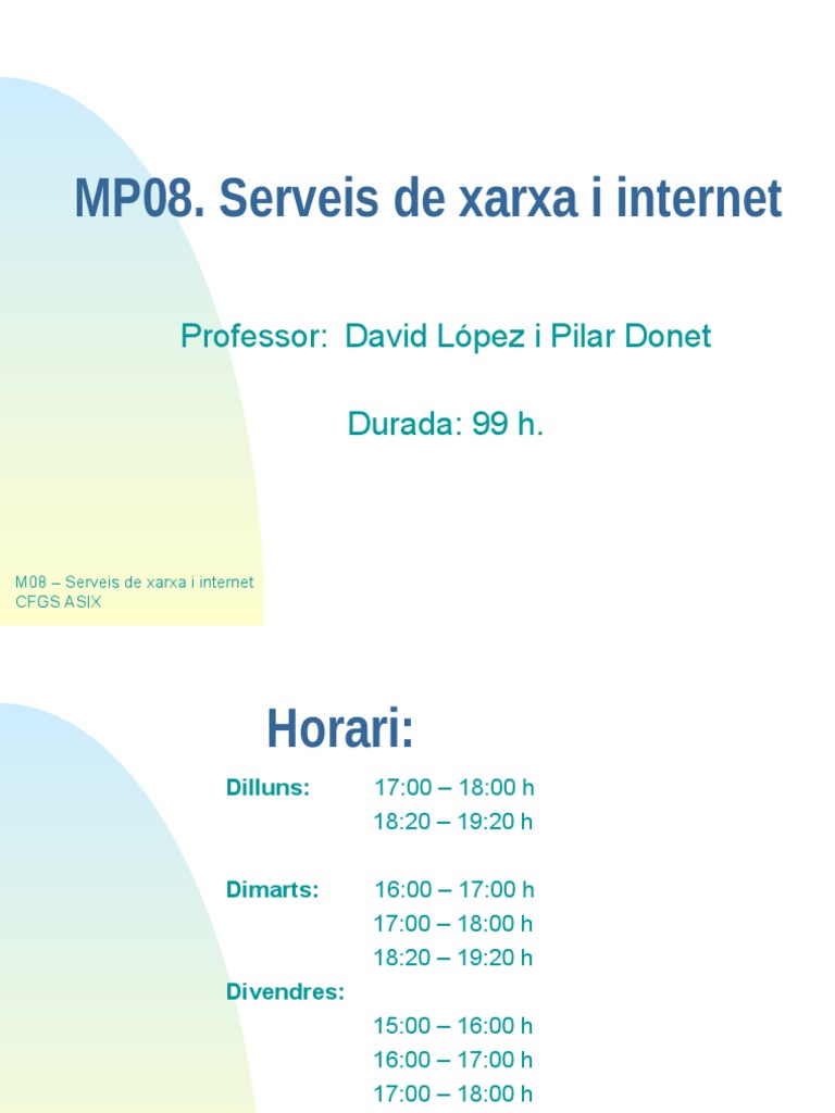 INF Apunts 2021 2ASIX M08 | PDF