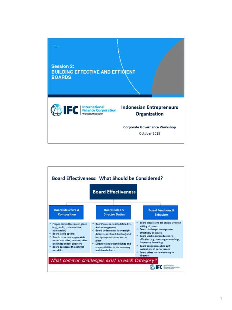 Building Effective Boards | PDF | Board Of Directors | Internal Control
