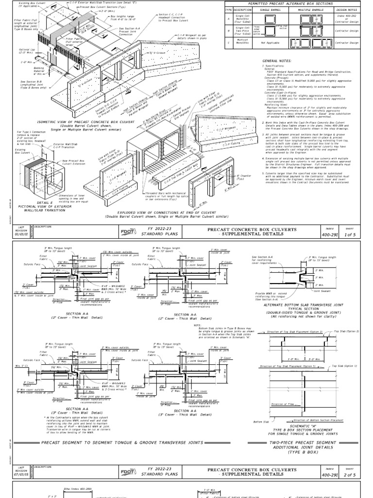 Precast Culvert Drawing | PDF | Precast Concrete | Civil Engineering