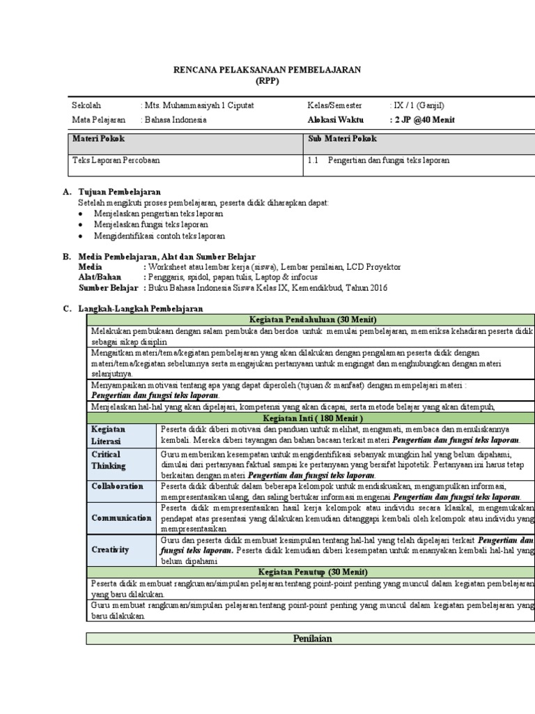 RPP TPM 23 | PDF | Karier & Perkembangan | Seni