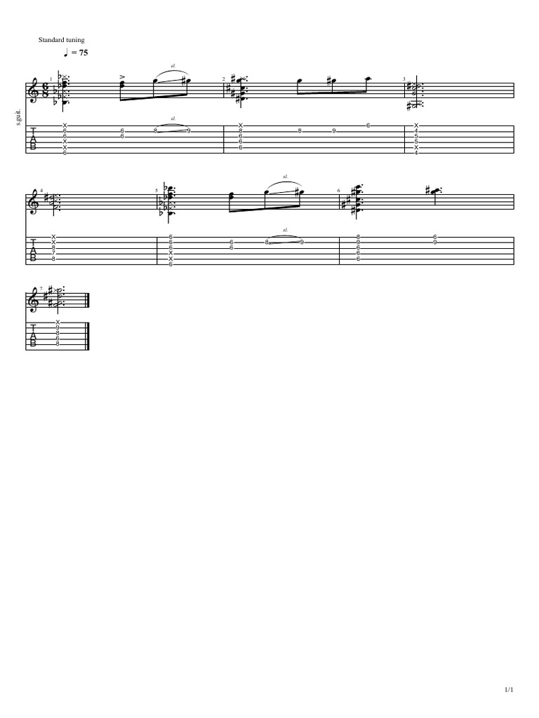 Glimpse of Us - Joji Intro Tab-1 | PDF