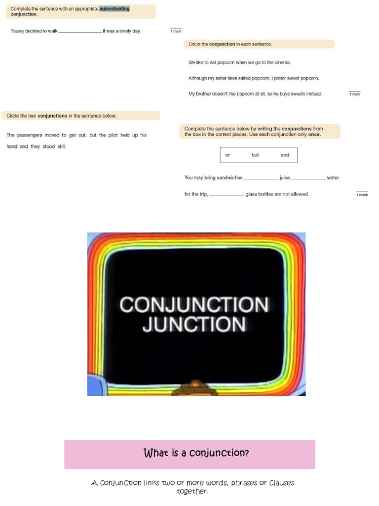 Conjunctions Lesson Plan For Grade 4 | PDF | Semantic Units | Syntax