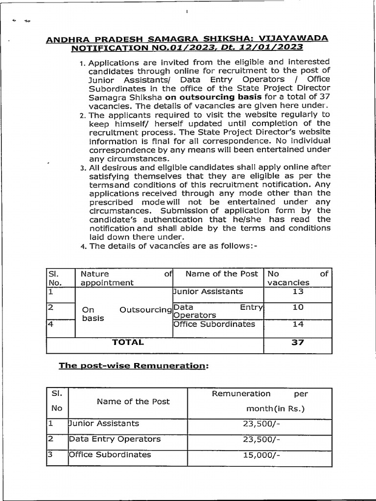 Notification PDF