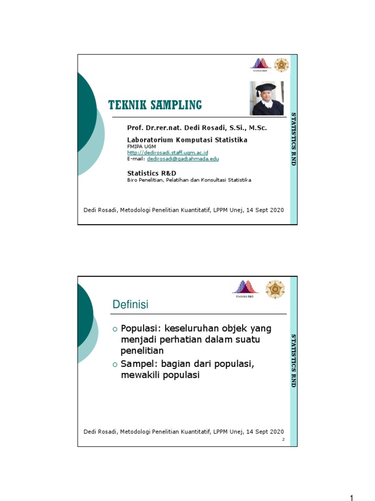 Teknik Penarikan Sampel Ok - PPT Compatibility Mode | PDF