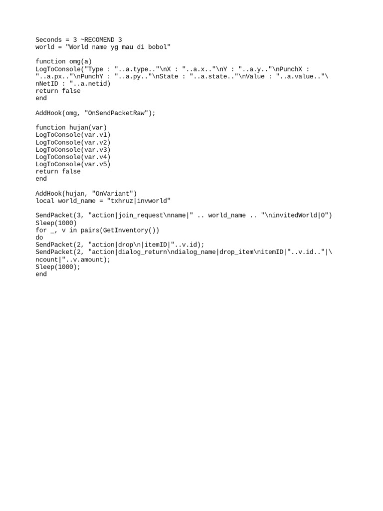 Script Teleport by Ruz | PDF