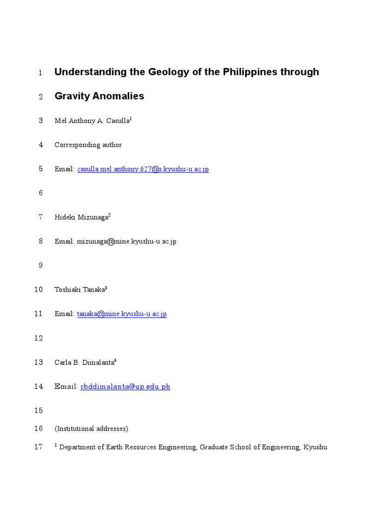 Understanding The Geology of The Philippines Throu | PDF | Geology ...