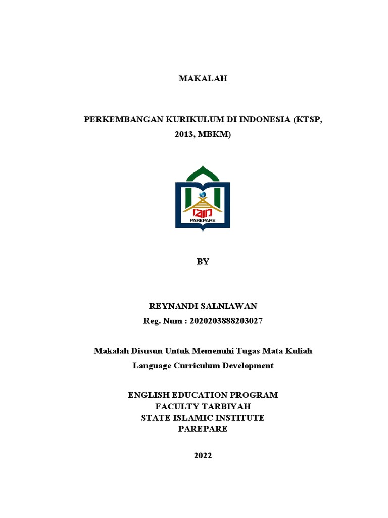 Reynandi Salniawan Makalah Language Curriculum Development | PDF | Karier & Perkembangan | Bisnis