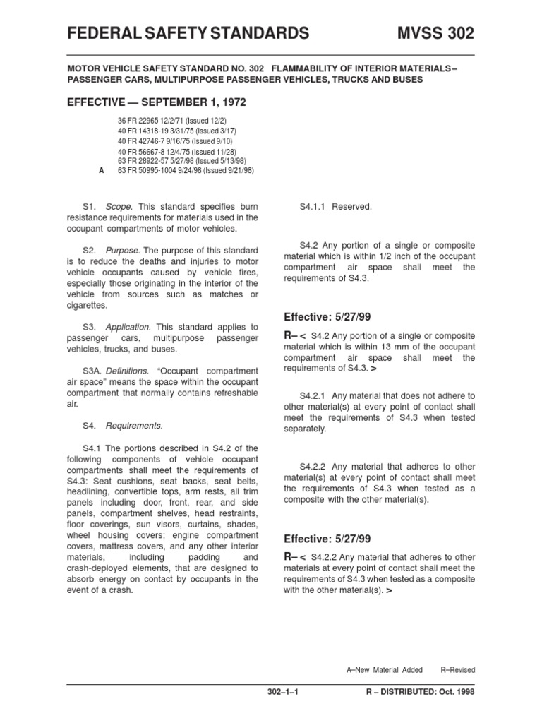 Fmvss 302 | PDF | Vehicles | Truck Fmvss 302 | PDF | Vehicles | Truck