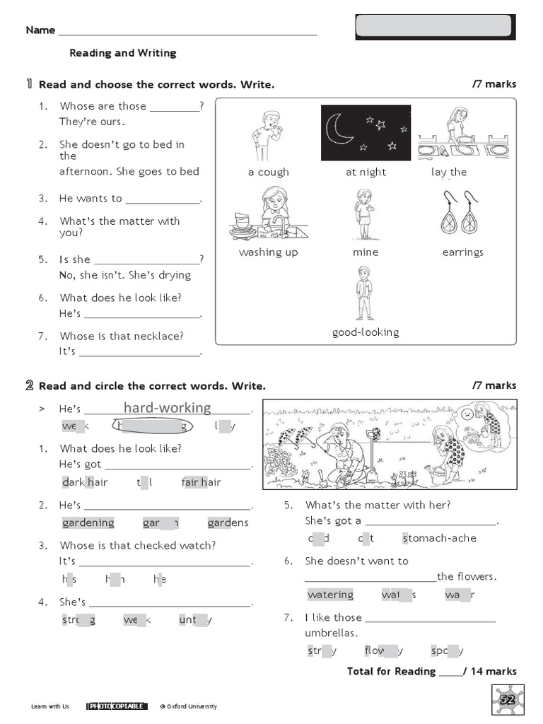 LWU 4 Term 2 Challenge Test | PDF