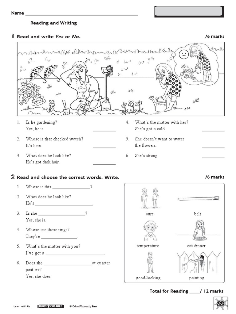 LWU 4 Term 2 Standard Test | PDF