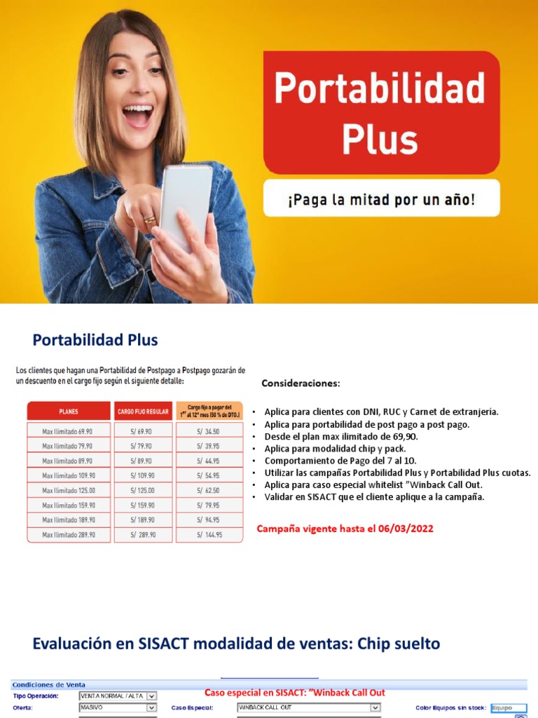 Portabilidad Plus | PDF | Negocios | Finanzas y dinero