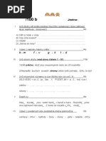Revision Test Project Explore 1, Unit Intro+1ABCD | PDF