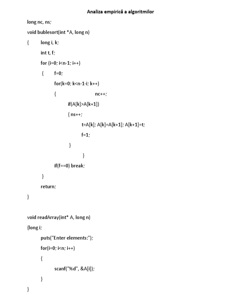 Exemple SDA Lab Alg Sortare Cautare | PDF | Computer Programming | Software Engineering