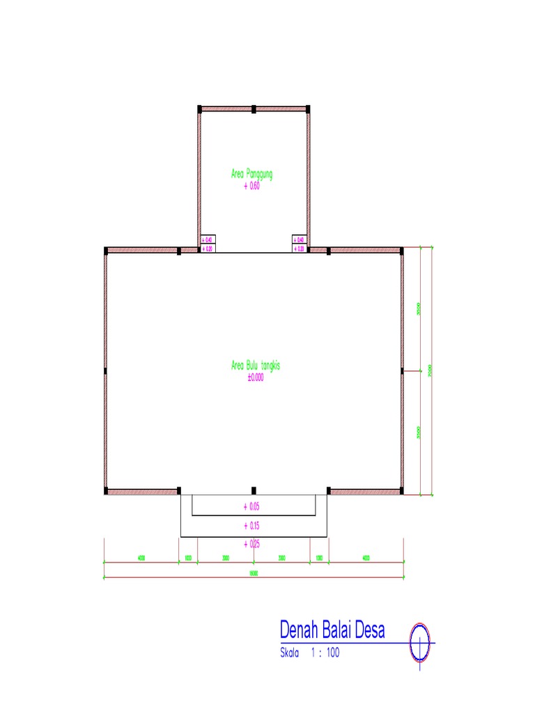Denah Balai Desa | PDF