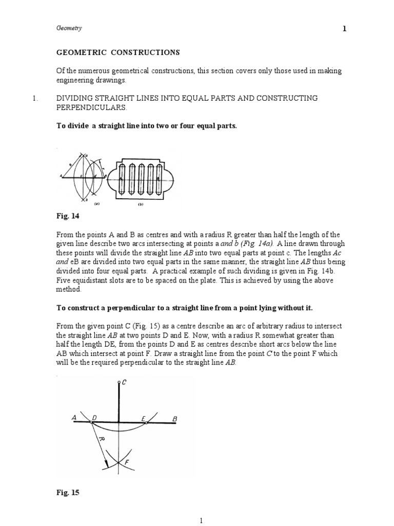 Engineering Geometry Constructions Guide | PDF | Circle | Angle
