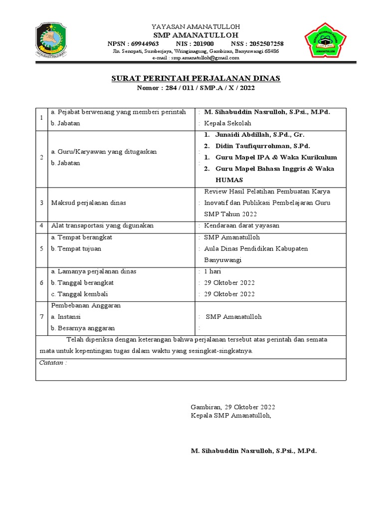 SPPD Baru | PDF