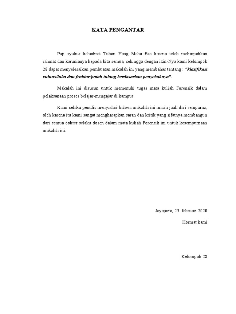 Forensik Vulnus Dan Fraktur | PDF