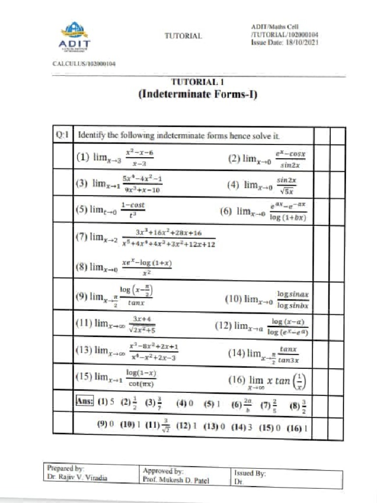 Tutorial 1 To 4 Q | PDF
