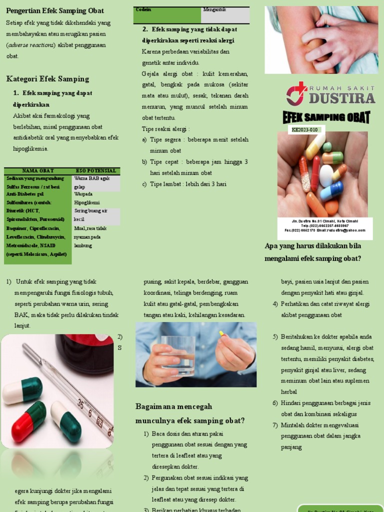 Leaflet Efek Samping Obat | PDF