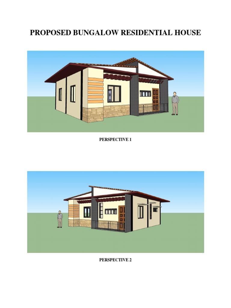 Proposed Bungalow Residential House | PDF