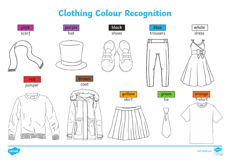 Colouring Clothes | PDF
