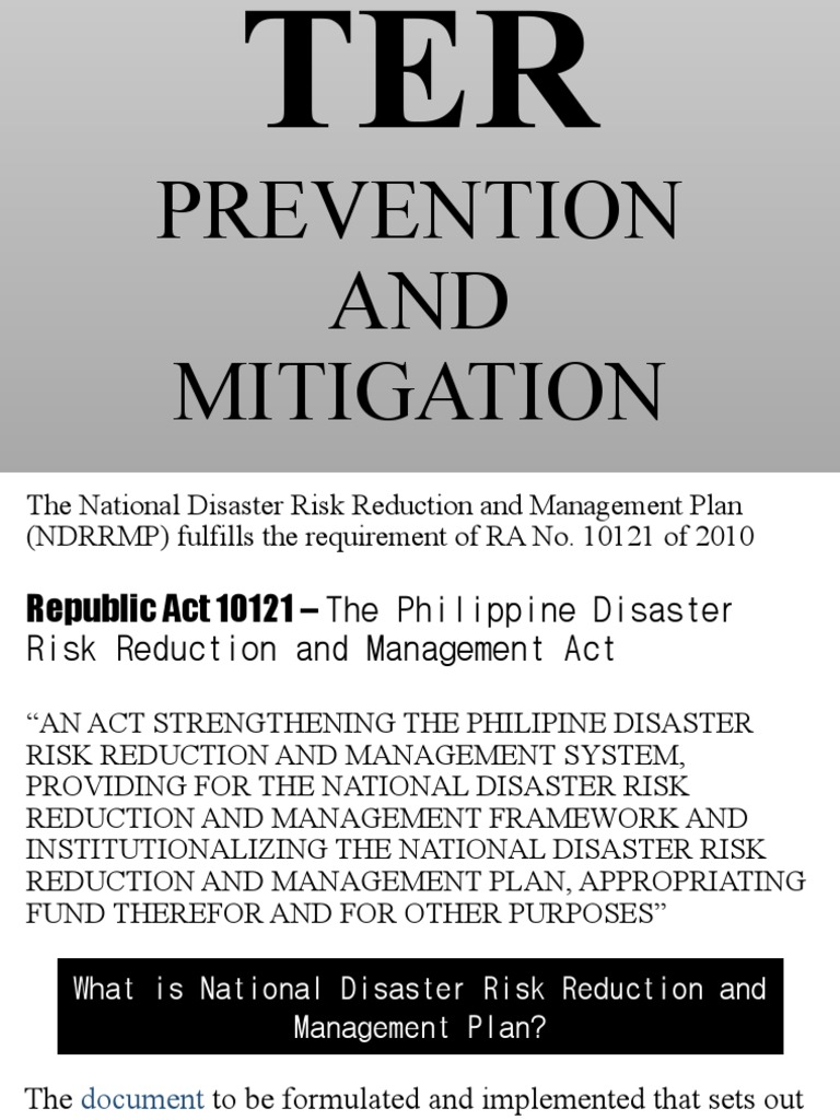 Disaster Prevention and Mitigation | PDF | Emergency Management ...