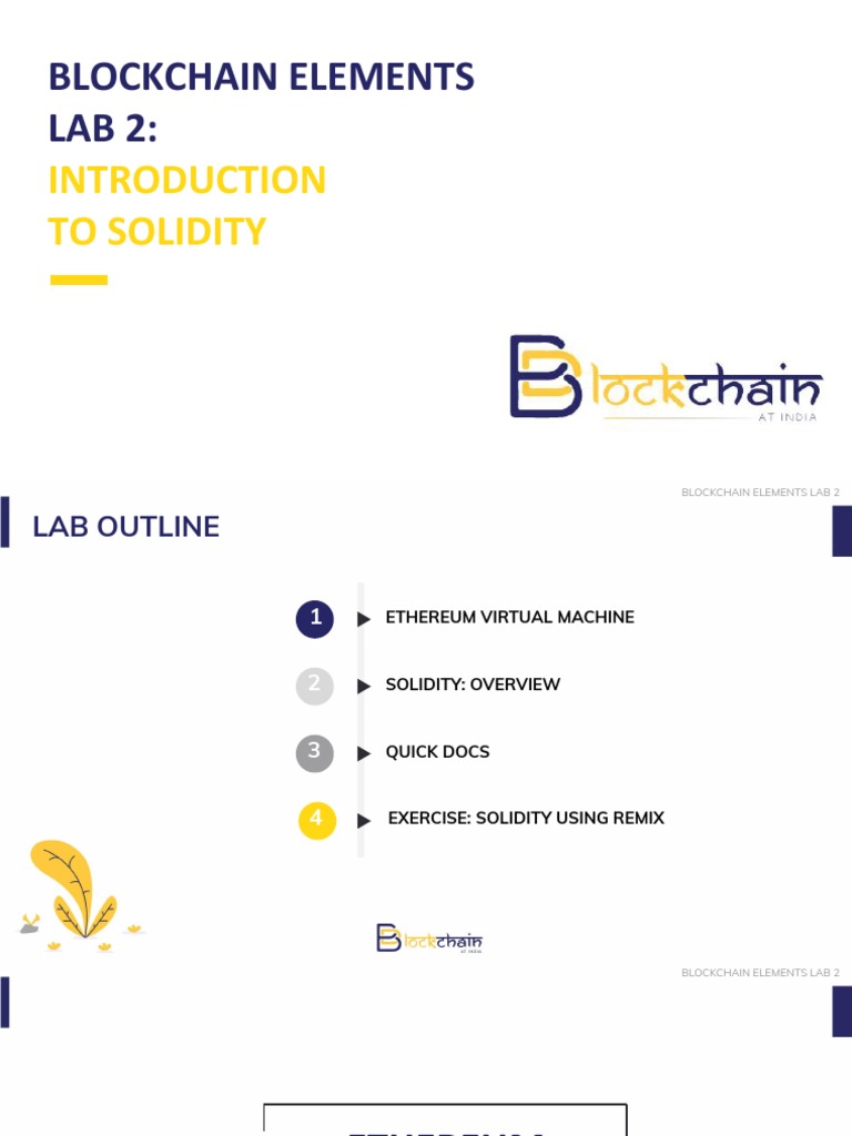 Blockchain Elements Lab 2 Pdf Variable Computer Science Parameter Computer Programming