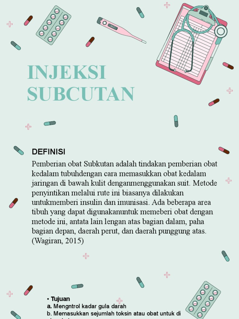 Injeksi Subcutan | PDF