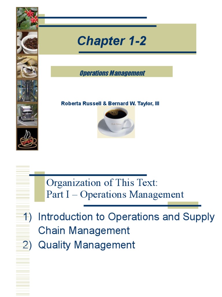 Operations Management by Russell and Taylor - PRELIM-1 | Download Free ...