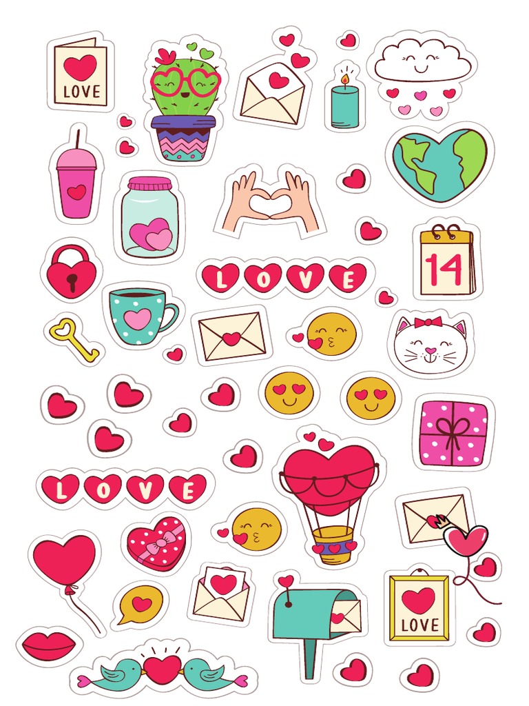 Stickers Amor Pdf Versión 1 Pdf
