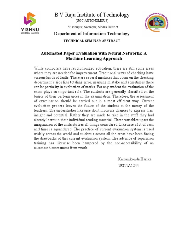 Automated Paper Evaluation | PDF