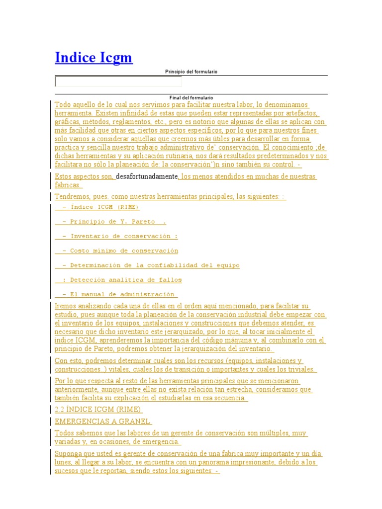 Indice Icgm | PDF | Presupuesto | Ascensor
