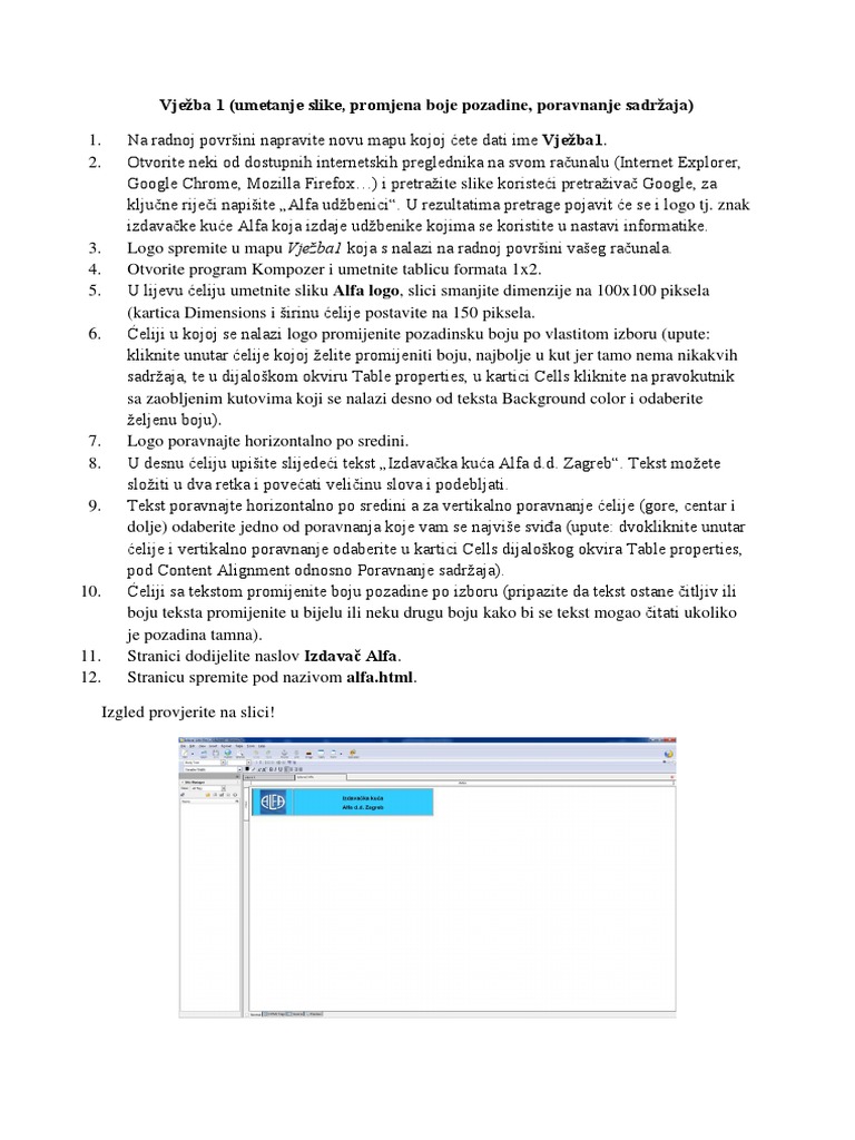 Vjezba 8.r.2.sat | PDF