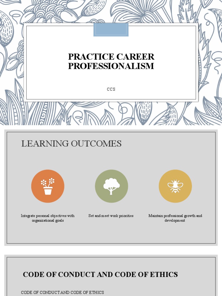 Practice Career Professionalism | PDF | Communication | Goal