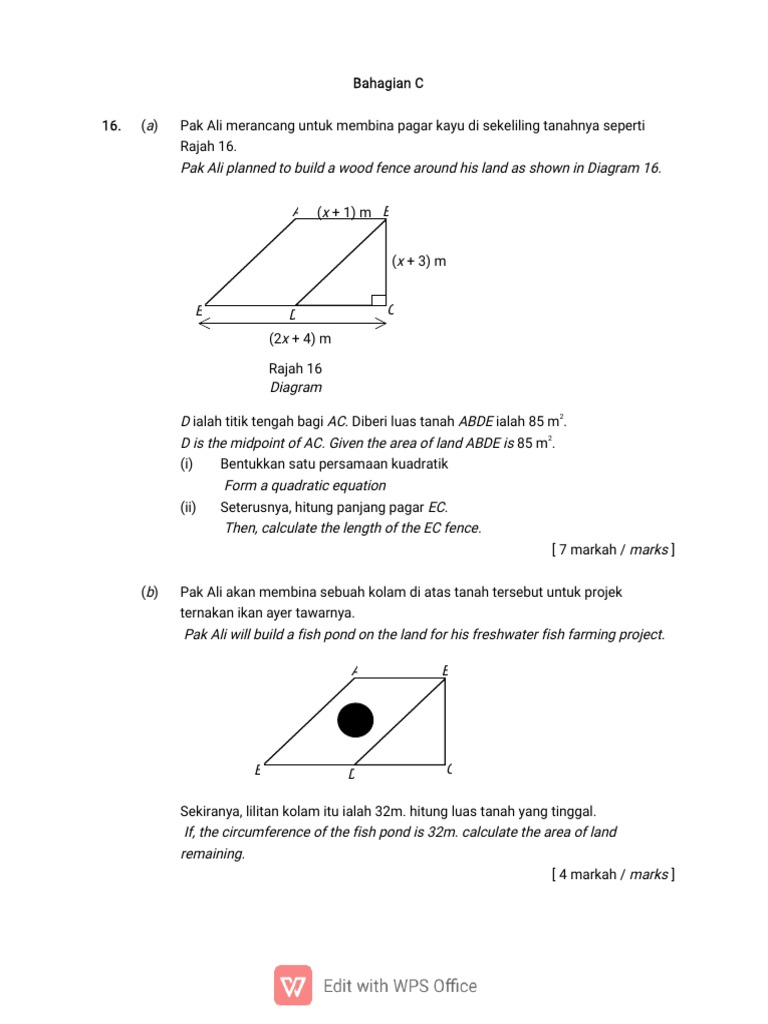 Soalan Matematik f4 | PDF