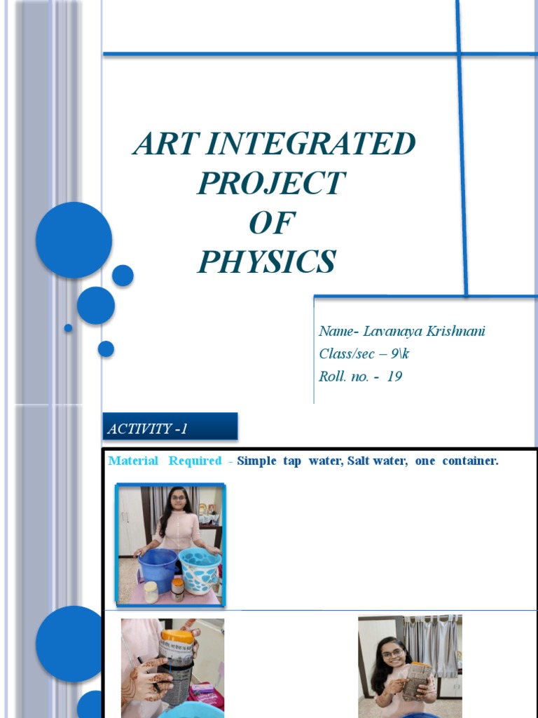 Physics Art Integrated Project | PDF | Science & Mathematics | Religion ...