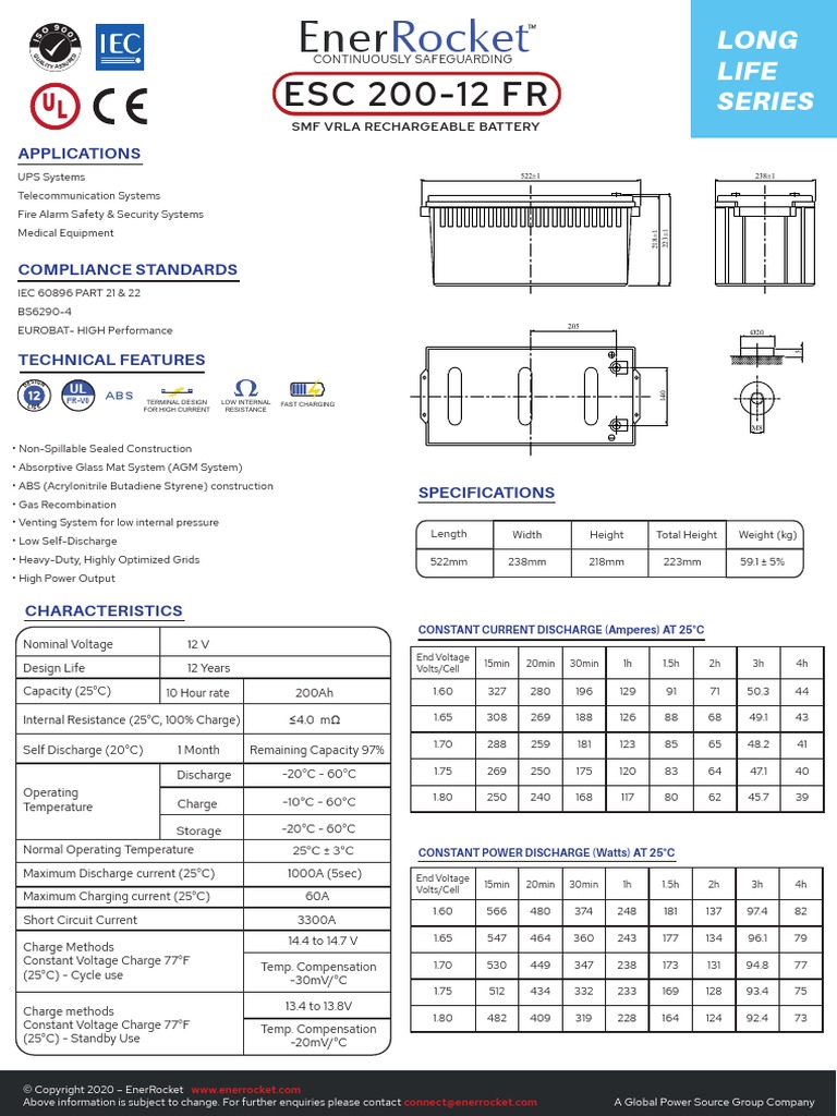 Esc 200-12 FR | PDF | Volt | Metrology