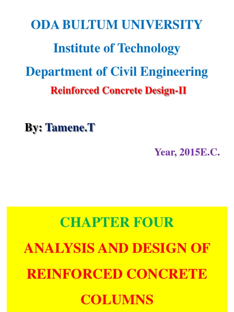 Chapter-4 (Analysis & Design of Columns) | PDF | Buckling | Column