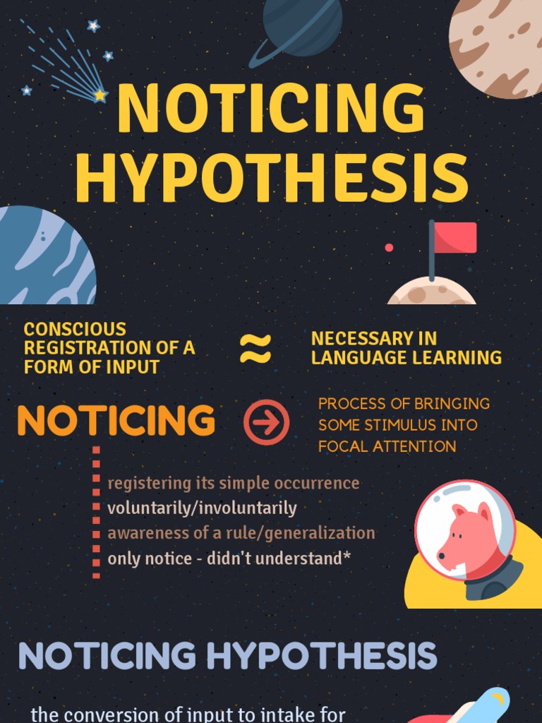 Noticing Hypothesis | PDF