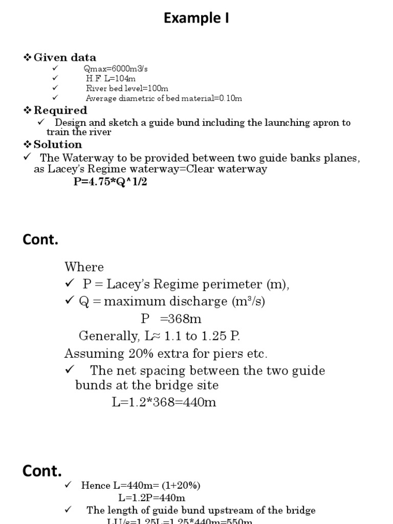 Tutorial Example On Bund Design | PDF | Earth Sciences | Civil Engineering