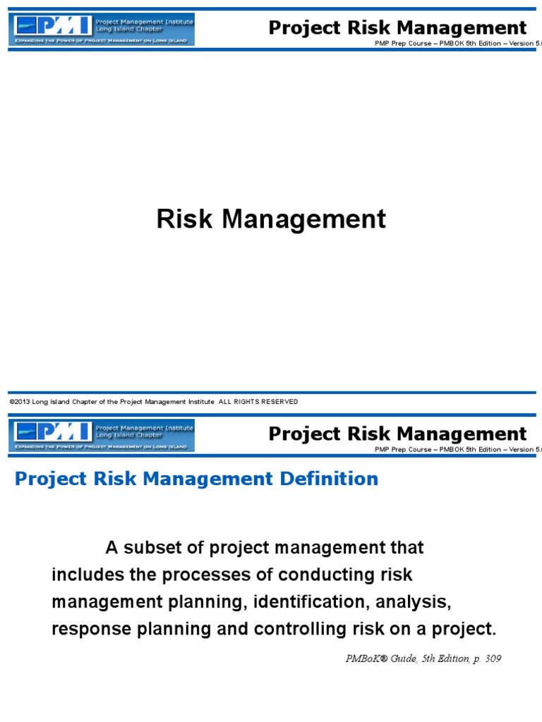 Project Management - 10 | PDF | Risk | Risk Management