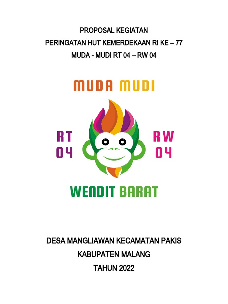 Proposal Muda-Mudi RT04RW04 | PDF